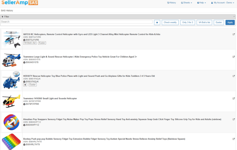 Features SellerAmp SAS for Smart Sourcing - Seller Amp - Tools For ...