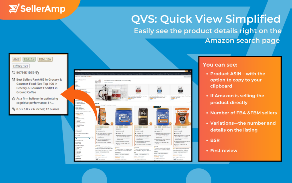 SellerAmp QVS - Quick View Simplified - Seller Amp - Tools For Amazon ...