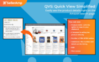 SellerAmp QVS - Quick View Simplified - Seller Amp - Tools For Amazon Sellers