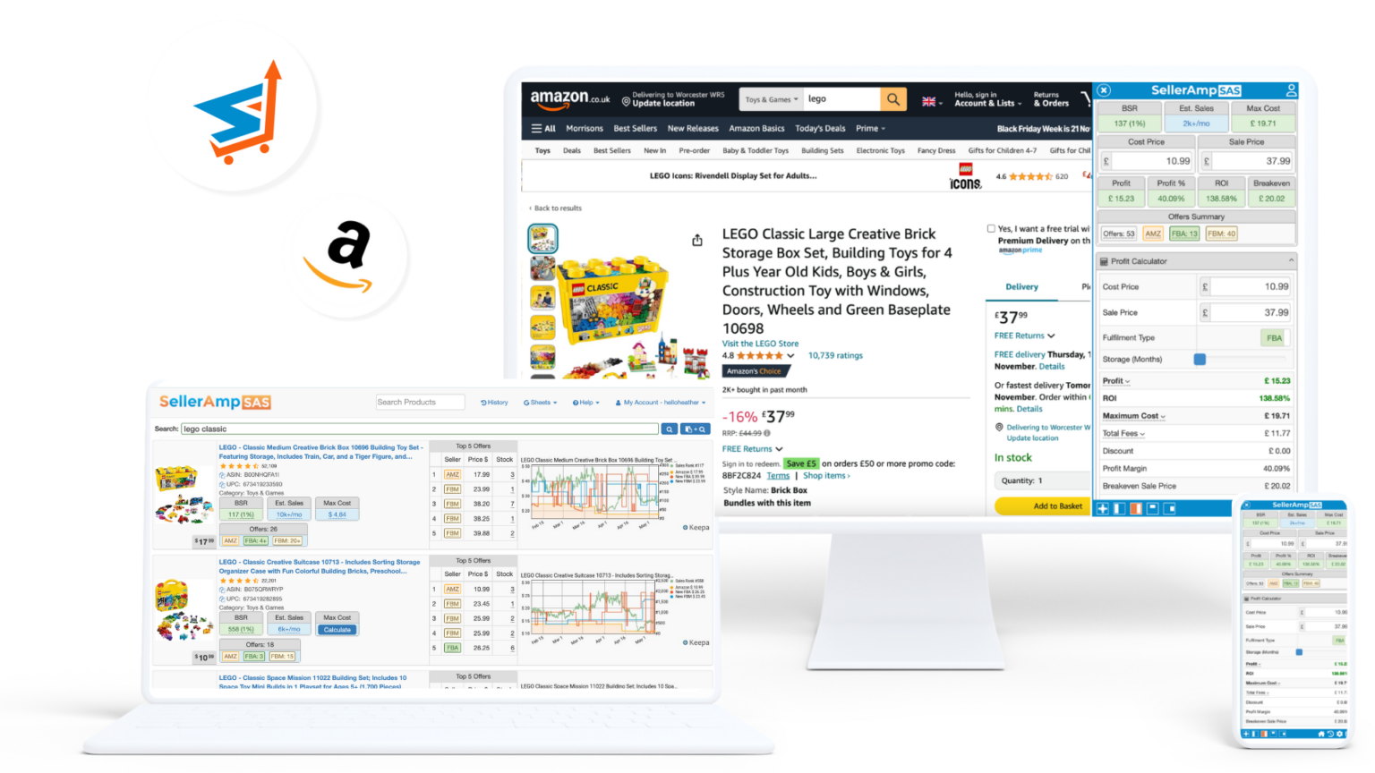 Features SellerAmp SAS for Smart Sourcing - Seller Amp - Tools For ...